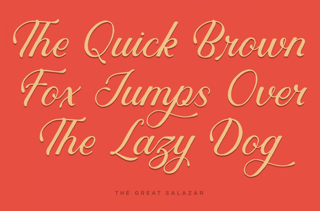 Salazar – Lettering Script Fonts – Konstantine Studio