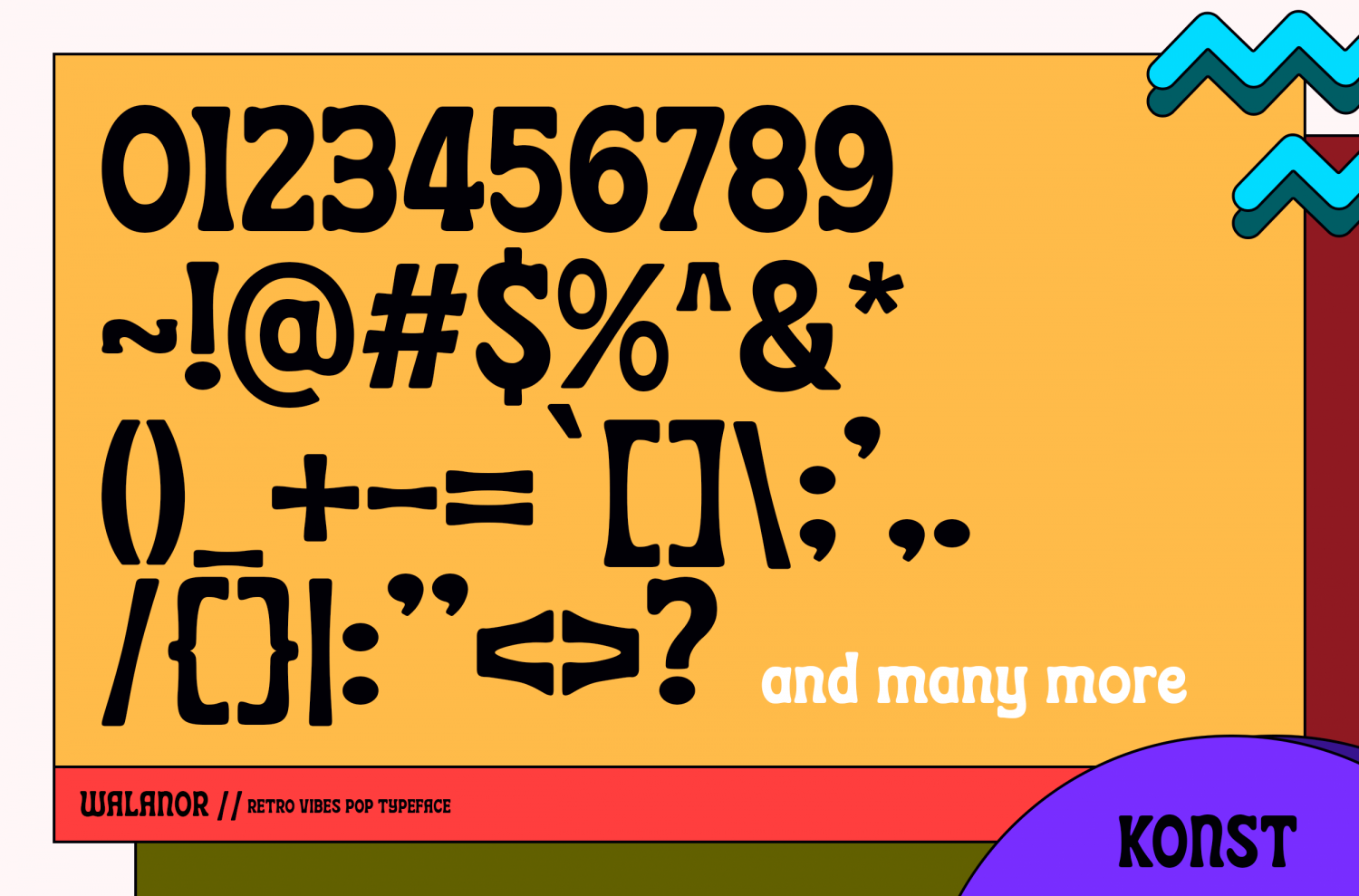Walanor – Vintage Retro Pop Fonts – Konstantine Studio