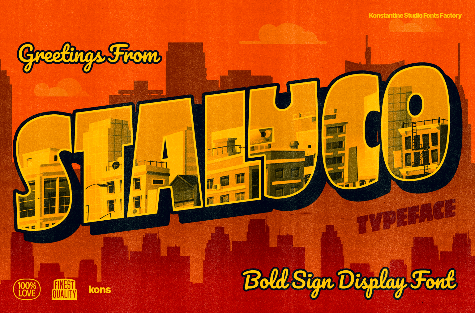 Staluco – Bold Sign Display Fonts – Konstantine Studio